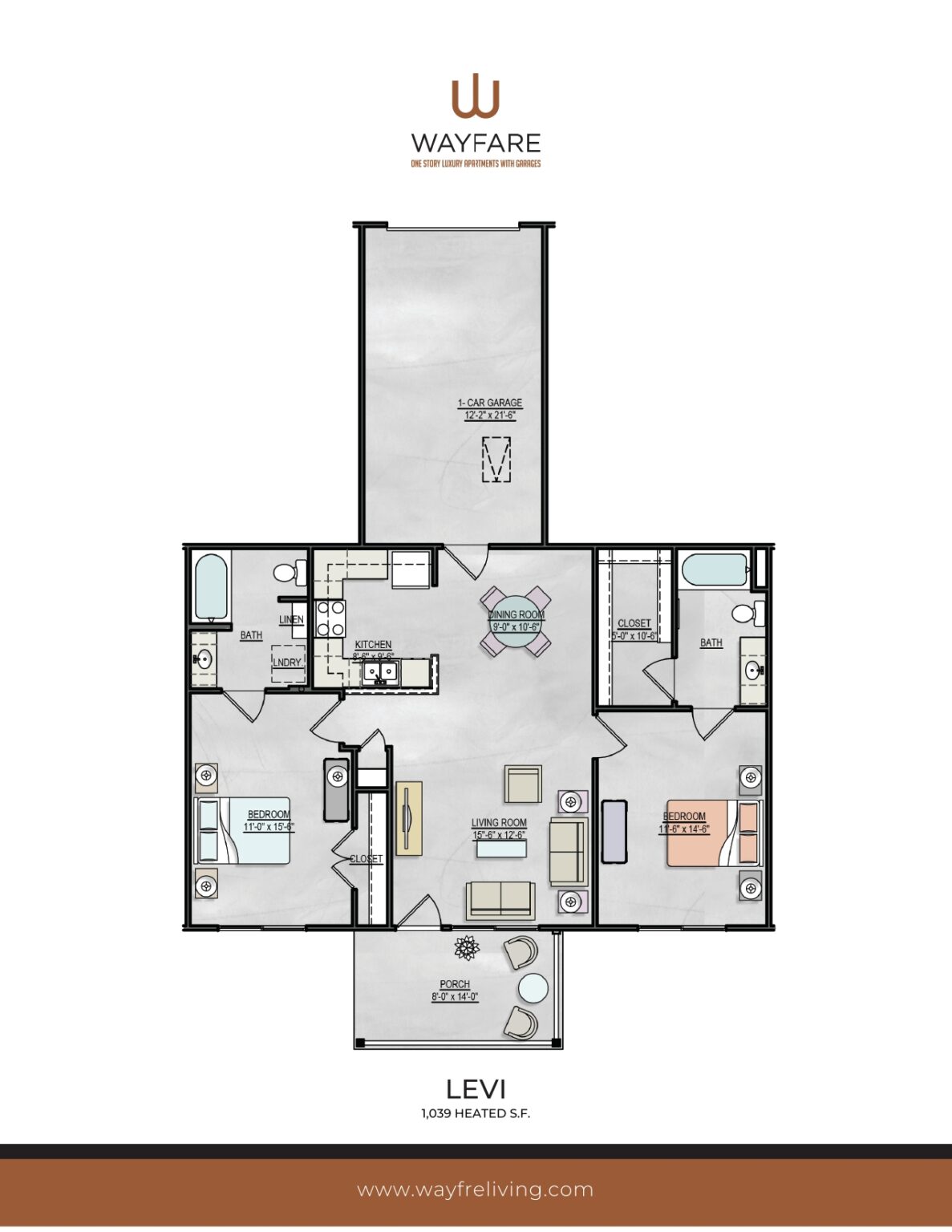 Apartment Floor Plans | Tyler, TX | Wayfare Cumberland Park